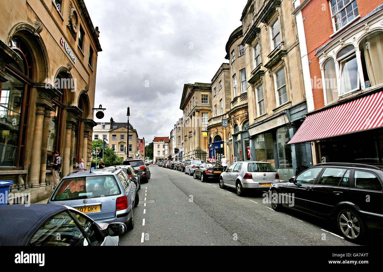 General view of The Mall, the main shopping street in the desirable ...