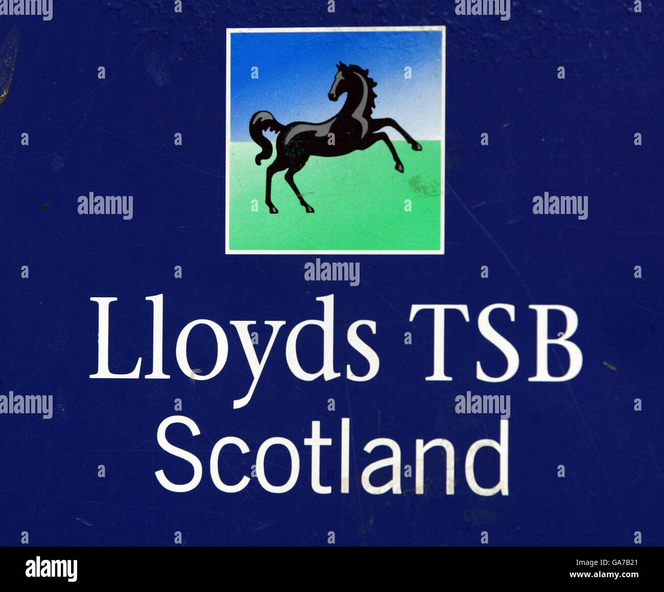 Lloyds sign Edinburgh. Photo credit should read: David Cheskin/PA Stock ...