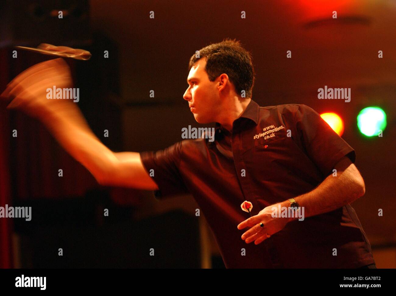 Australia's Tony David in action in the final of the Embassy World ...