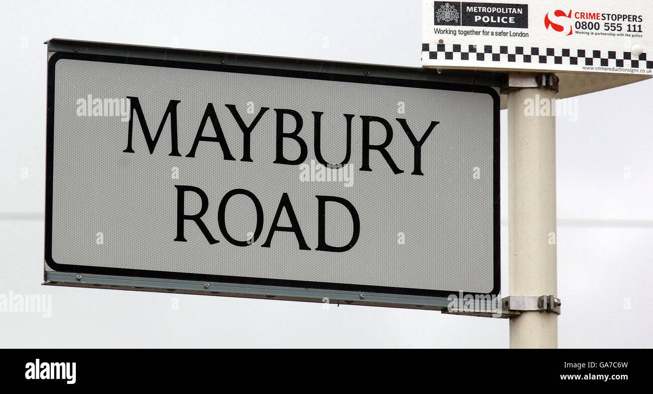 Crime police death road sign hi-res stock photography and images - Alamy