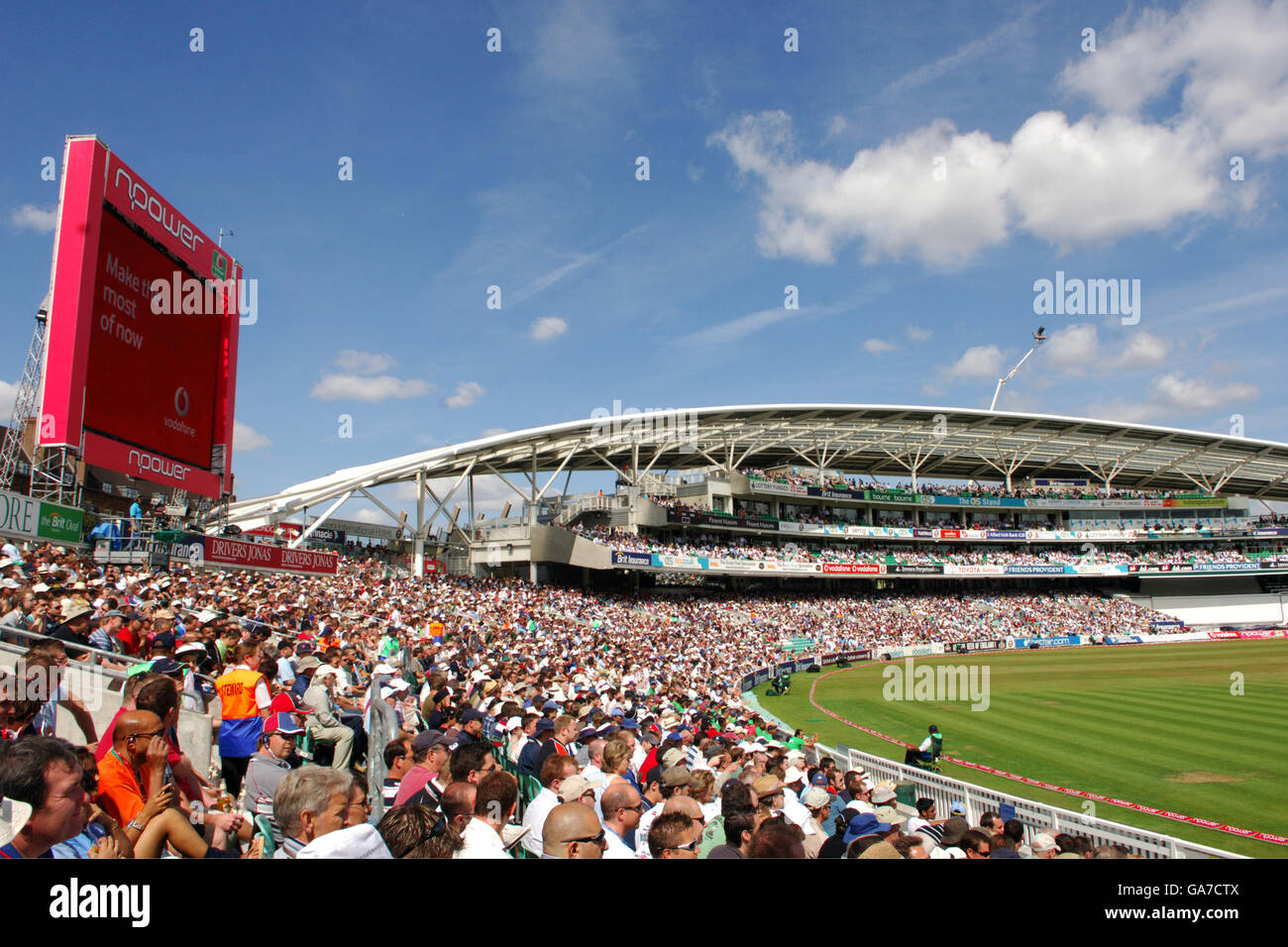 The vodafone stand at the brit oval hi-res stock photography and images ...