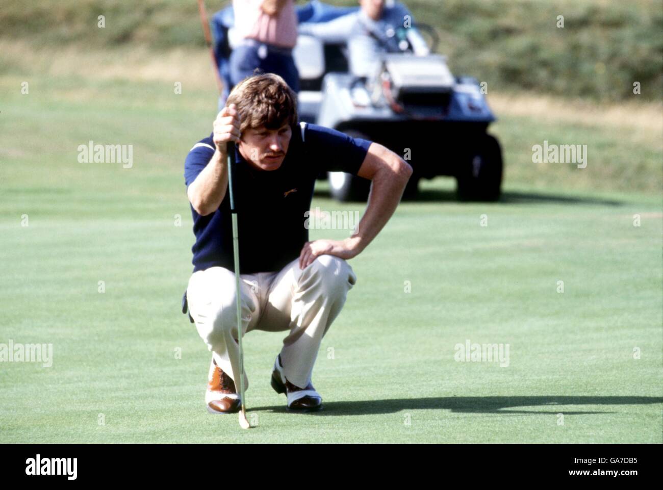 Golf - The Open Championship - Royal Troon. Nick Price lines up a putt ...