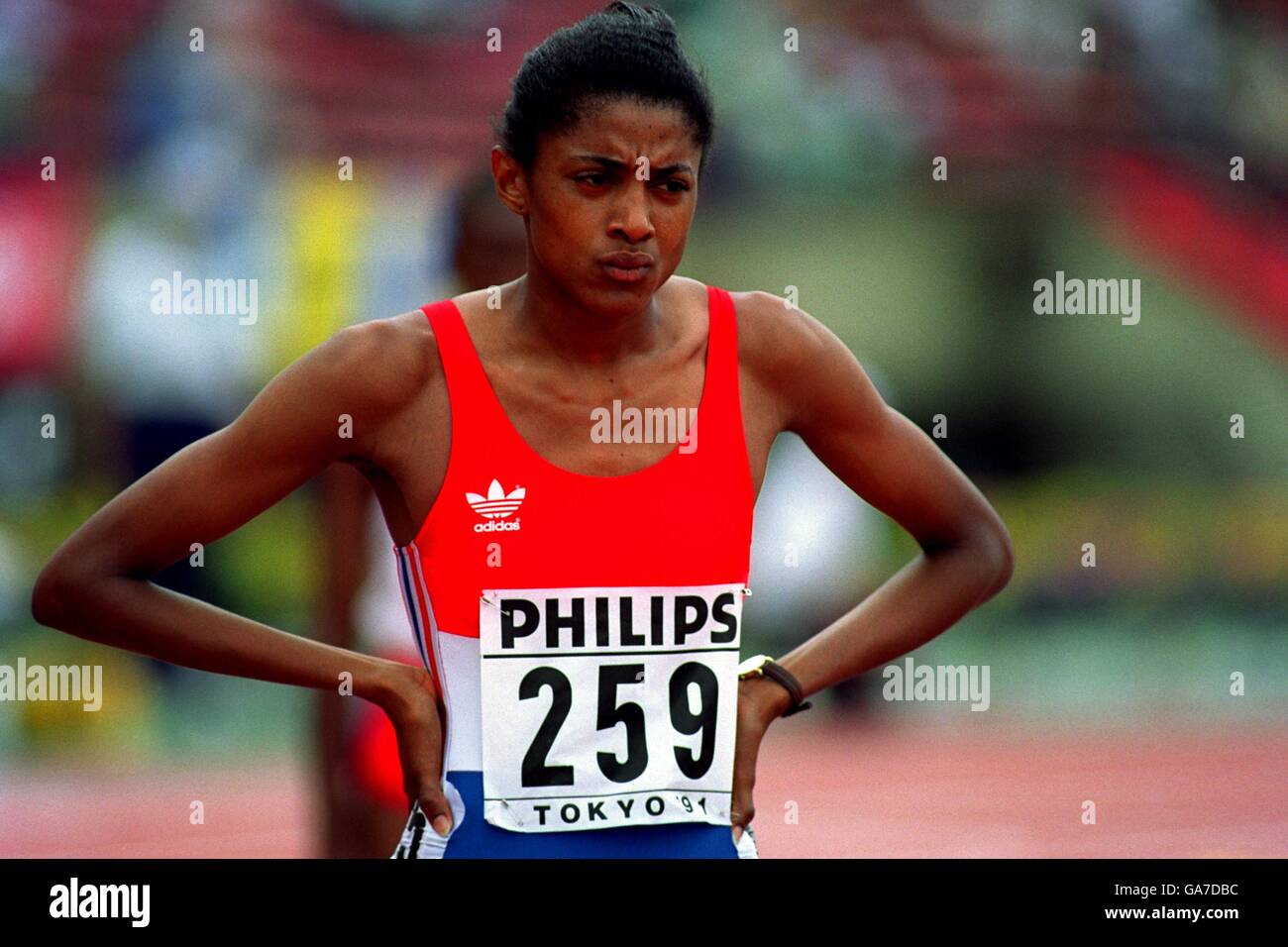 Athletics - World Championships Tokyo 1991 - Women's 400m Final Stock ...