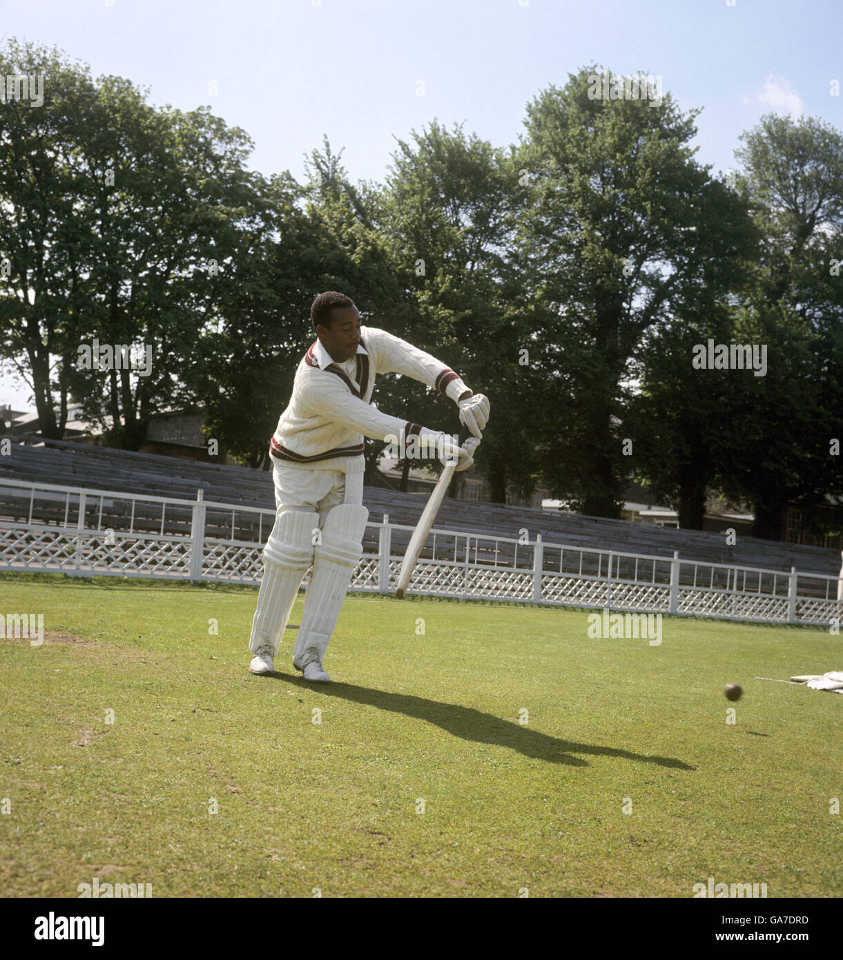 Maurice Foster, Jamaica, left-handed batsman and off break bowler Stock ...