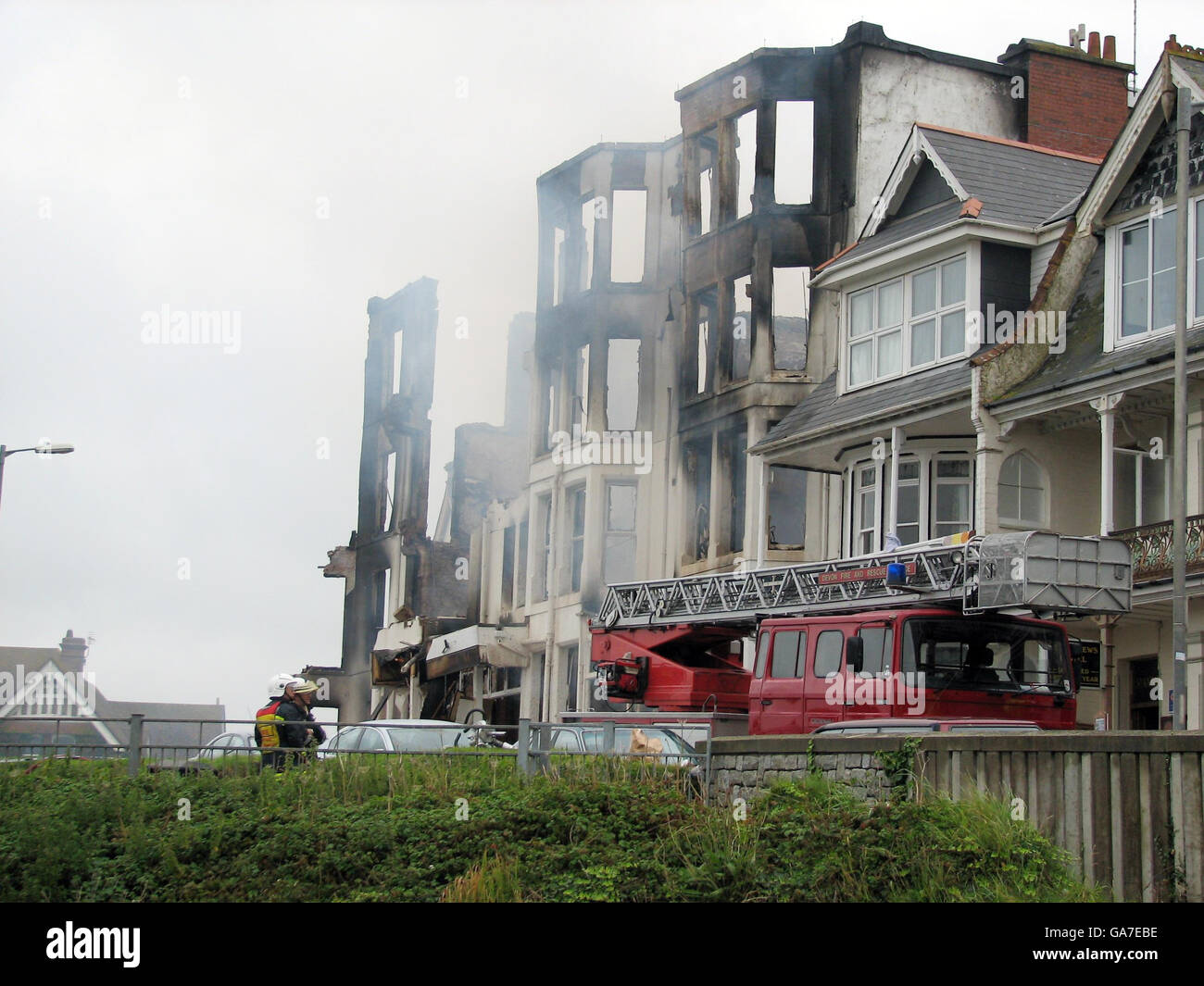 Fire at hotel Stock Photo - Alamy
