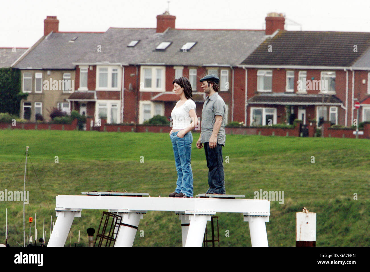 The UK's first permanent offshore sculpture, entitled Couple, by artist ...