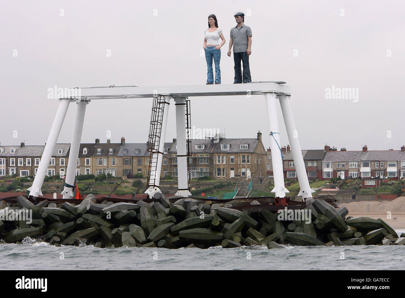 The UK's first permanent offshore sculpture, entitled Couple, by artist ...