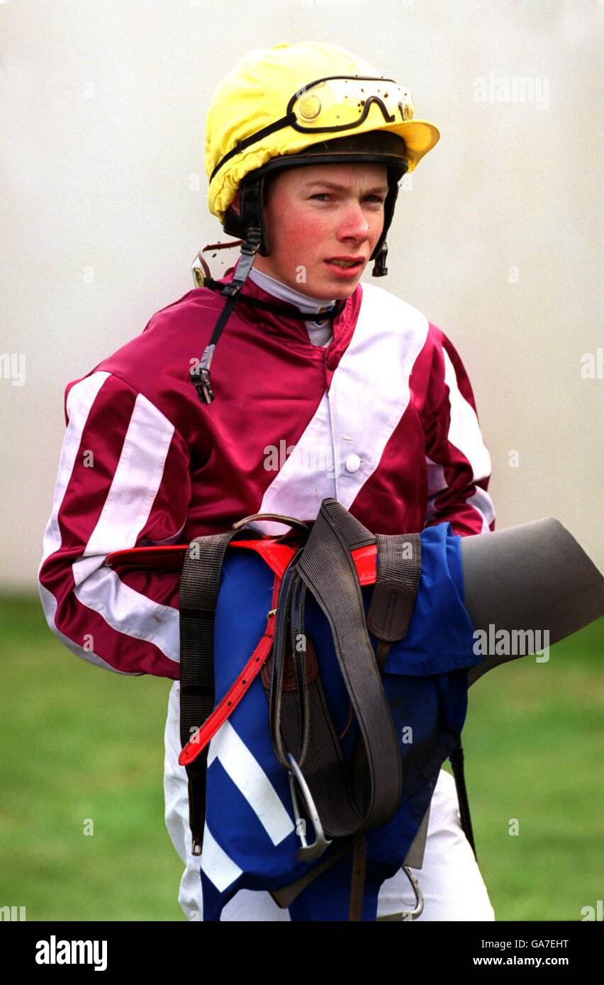 Horse Racing - Brighton Races. Jamie Spencer, Jockey Stock Photo - Alamy