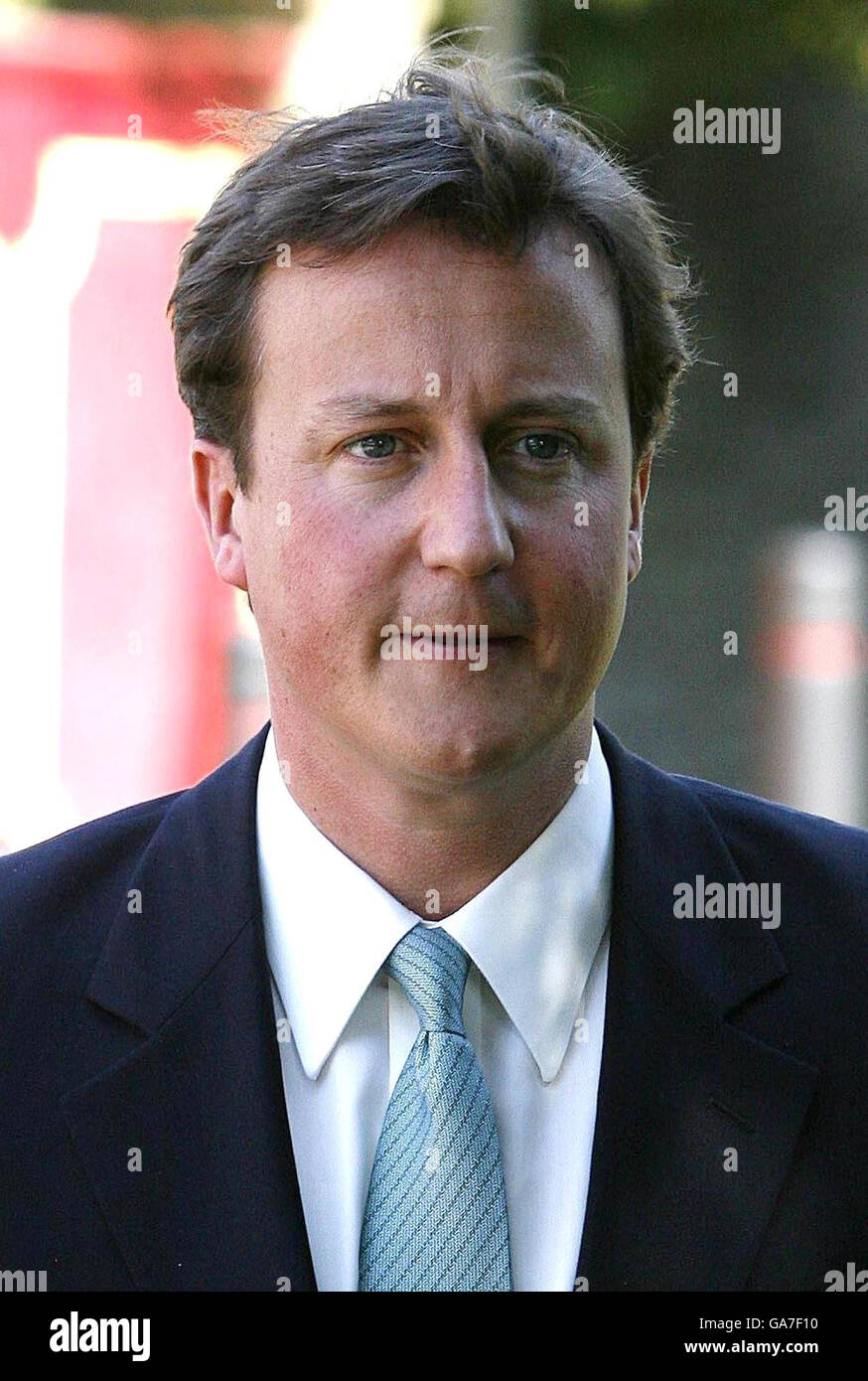Conservative leader david cameron at darwen police station in ...