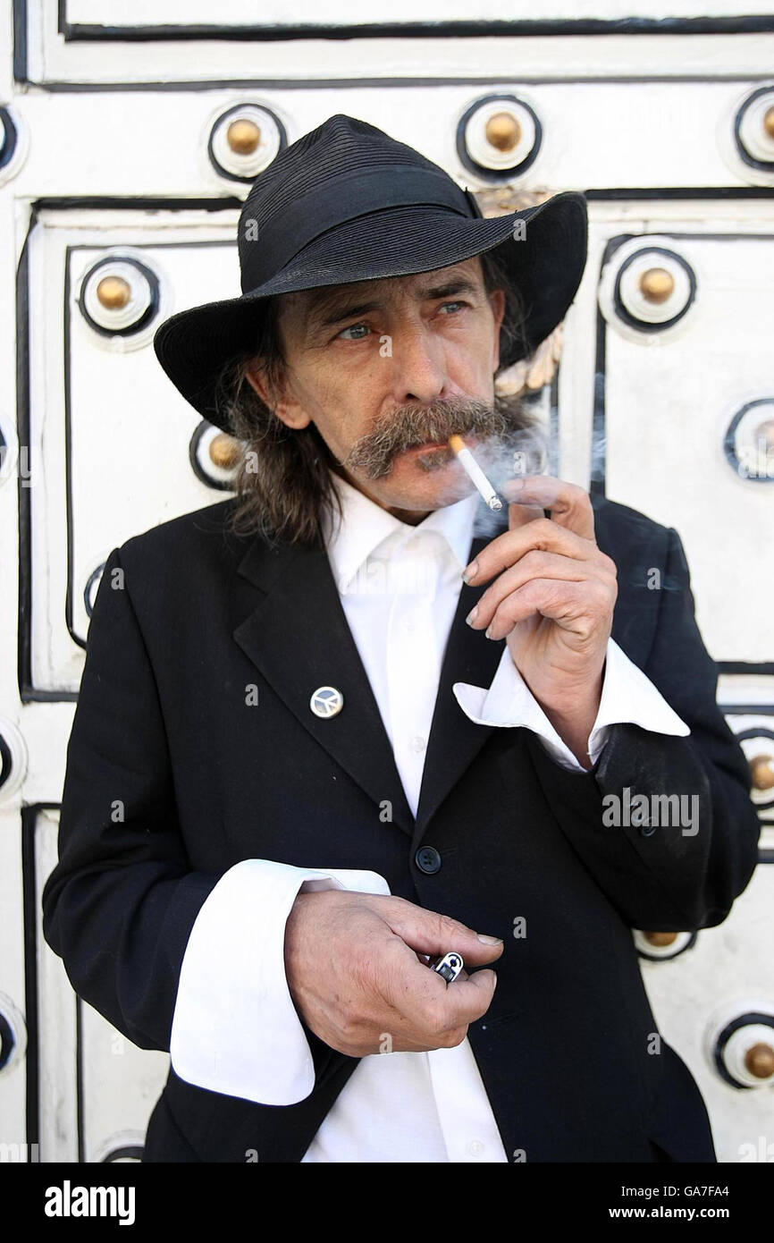 Dublin Eco-Artist Gerard Dowling who has been putting the finishing ...