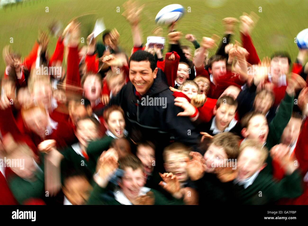 Saracens Abdel Benazzi pictured at the Letchworth Rugby Club with ...
