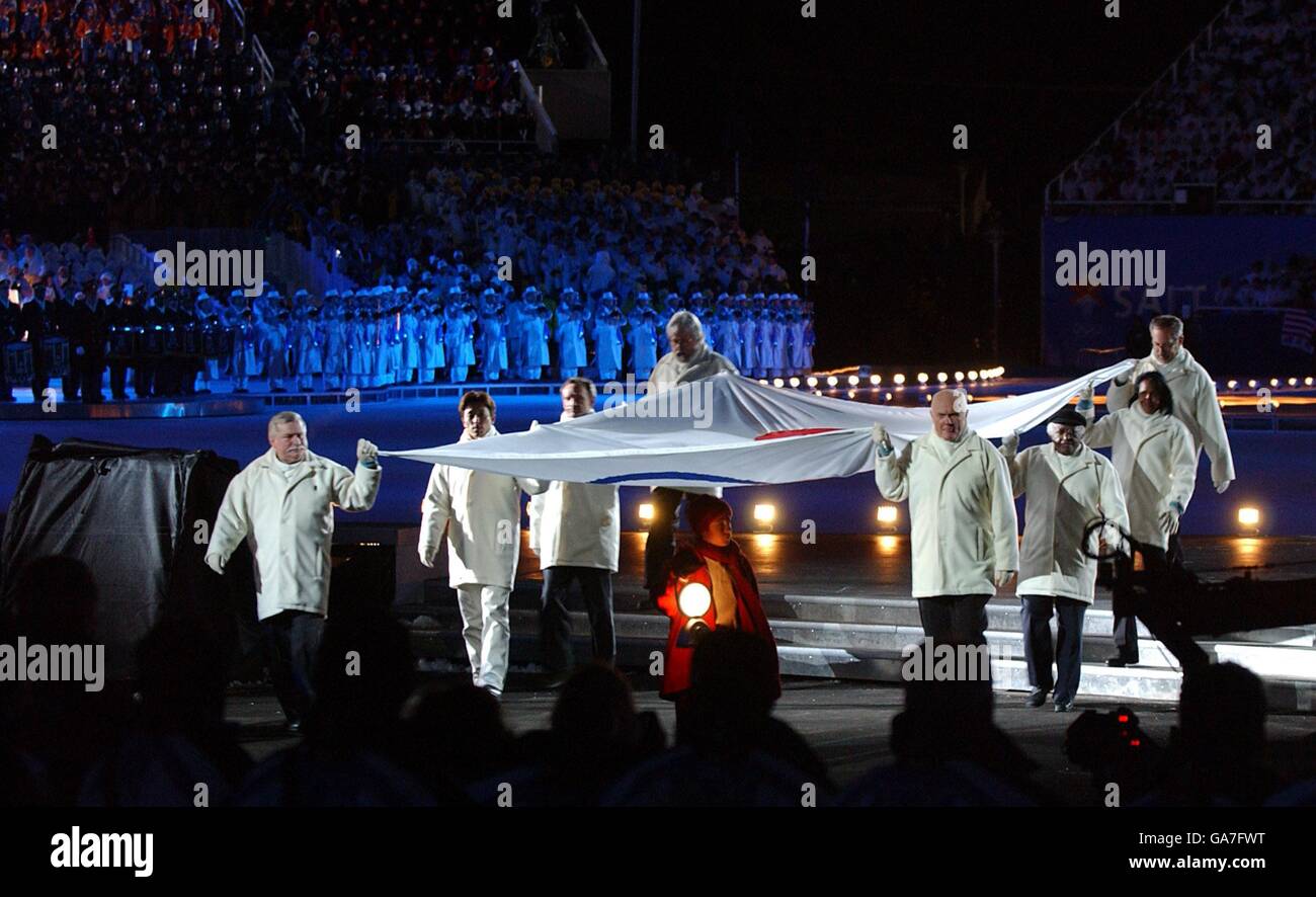 Winter Olympics - Salt Lake City 2002 - Opening Ceremony Stock Photo ...