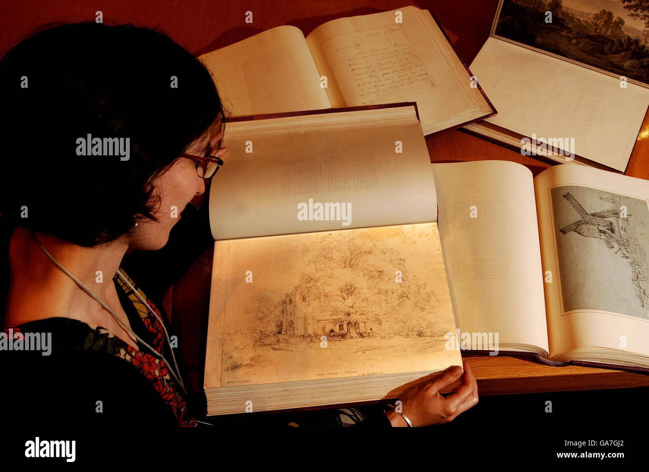 Felicity Myrone, Curator of Topography at the British Library, studies ...
