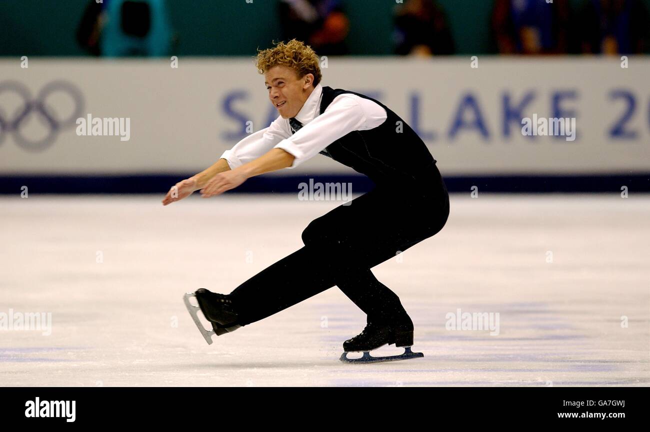 USA's Timothy Goebel on his way to winning the bronze medal Stock Photo ...