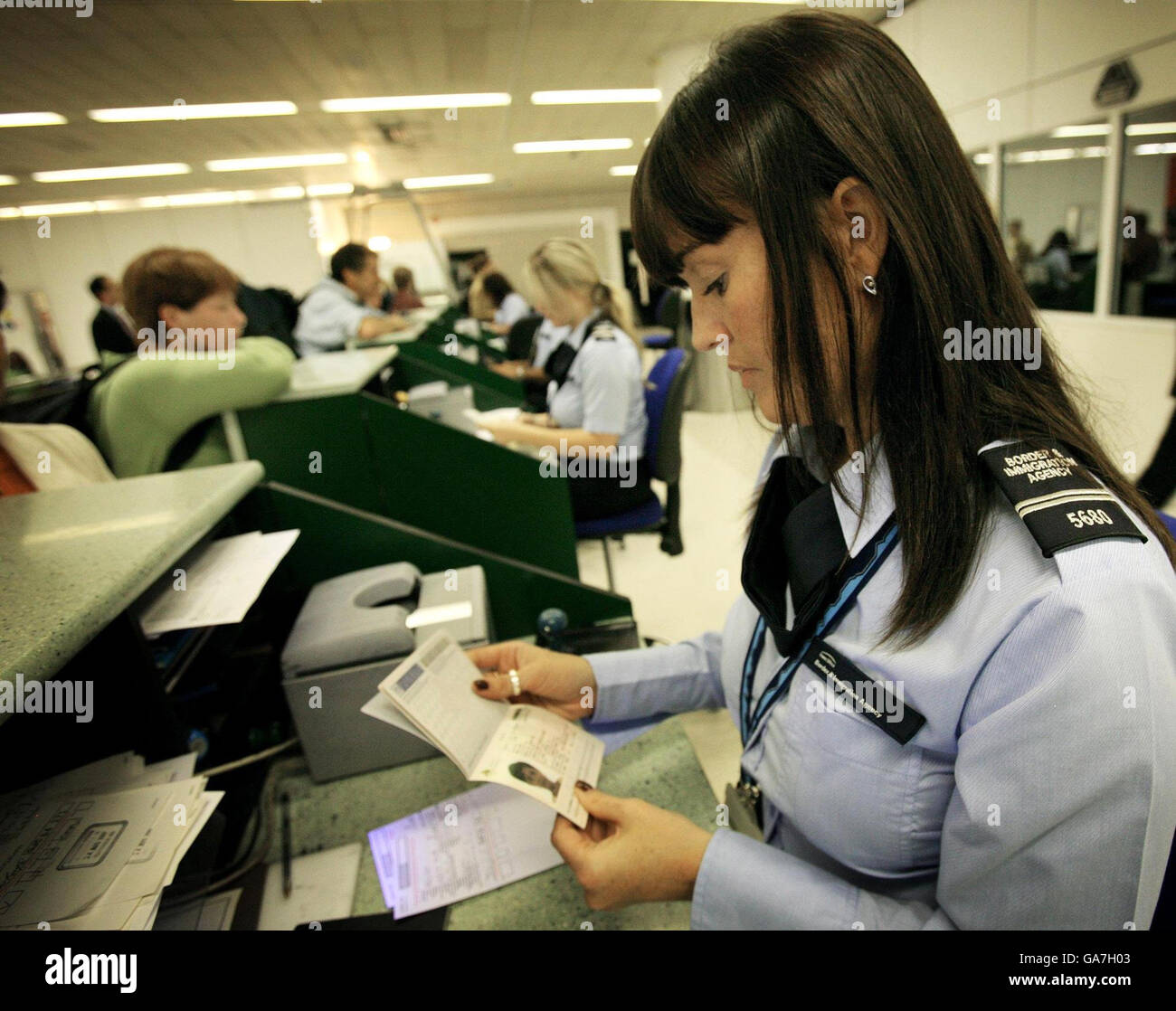 New border control uniforms Stock Photo - Alamy
