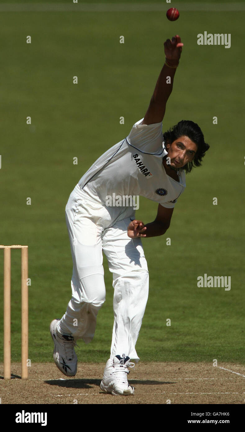Cricket - Tour match - Sri Lanka A v India - Grace Road. India's bowler ...