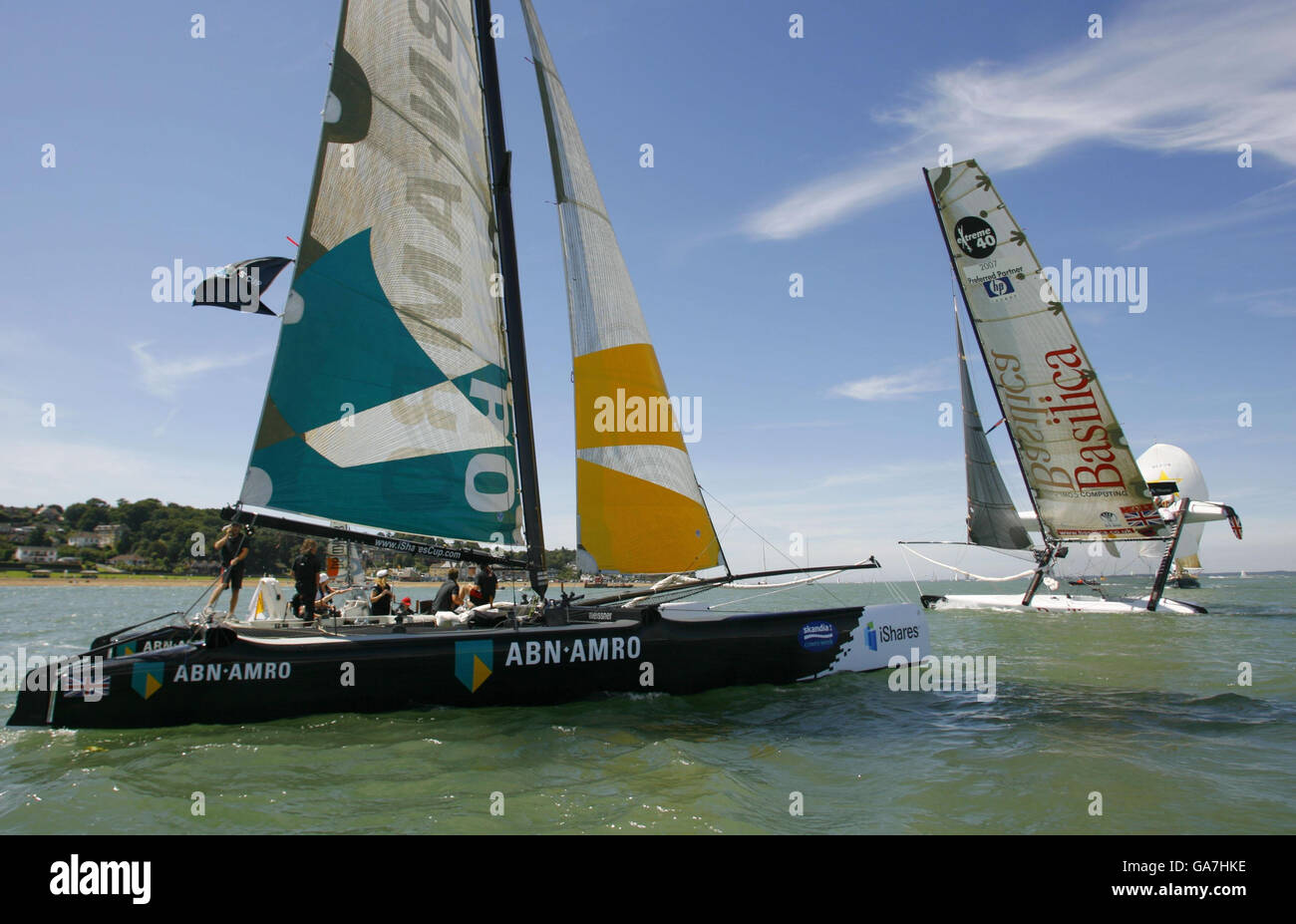 The Extreme 40 catamaran Basilica races past ABN Amro ahead of racing ...