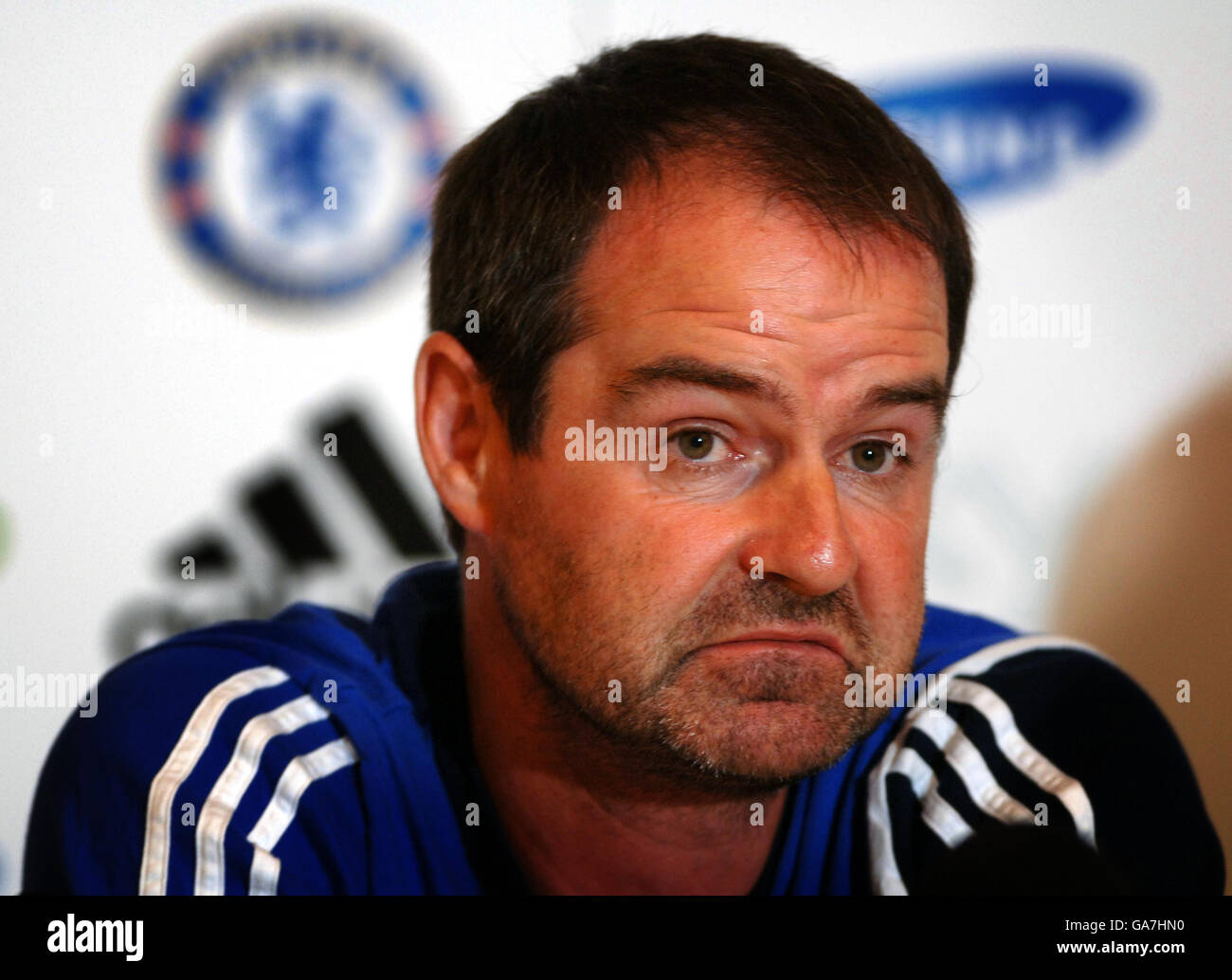 Soccer - Chelsea Press Conference - Cobham Stock Photo - Alamy