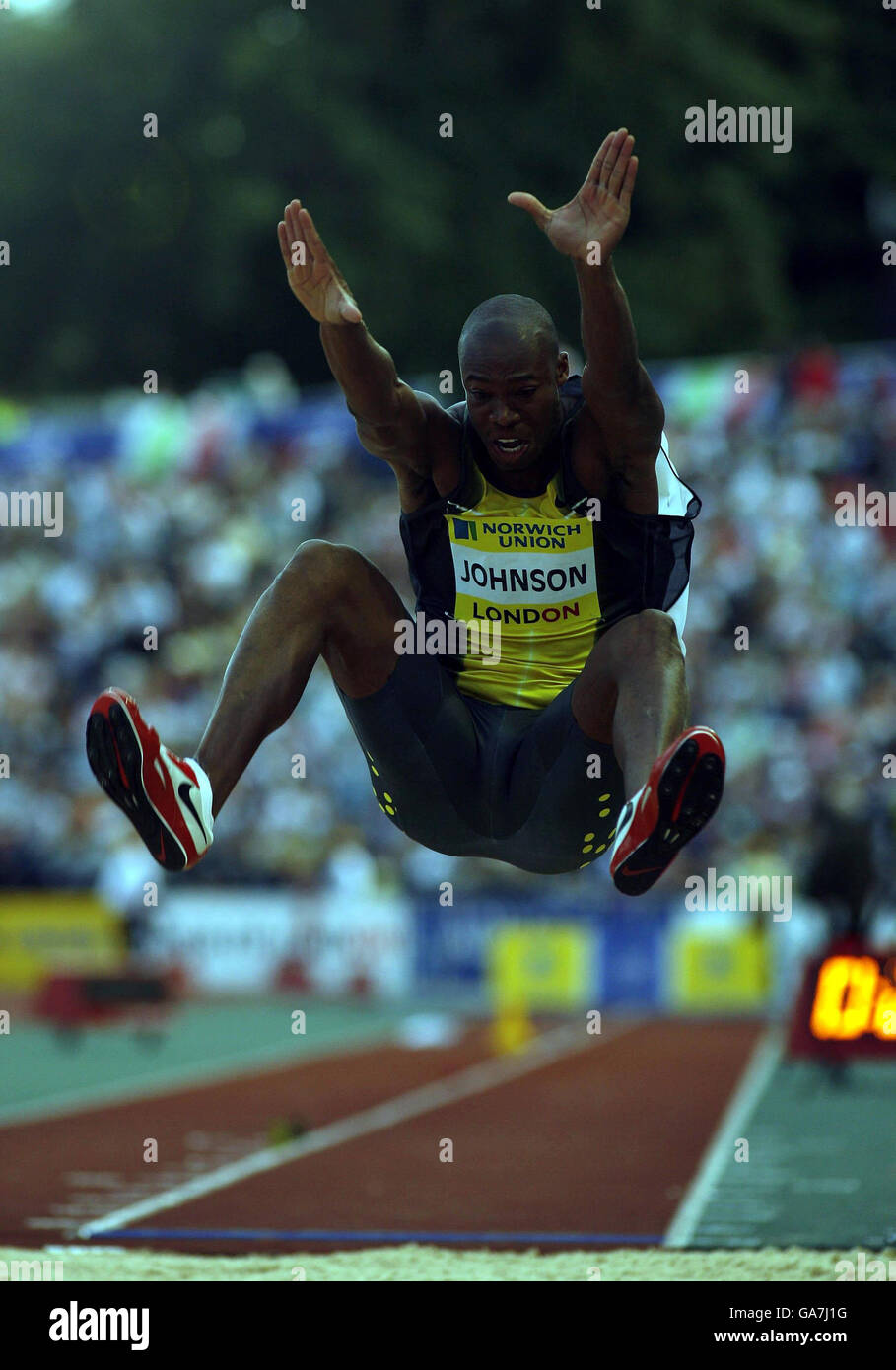 USA's Brian Johnson in action during the Men's Long Jump during the ...