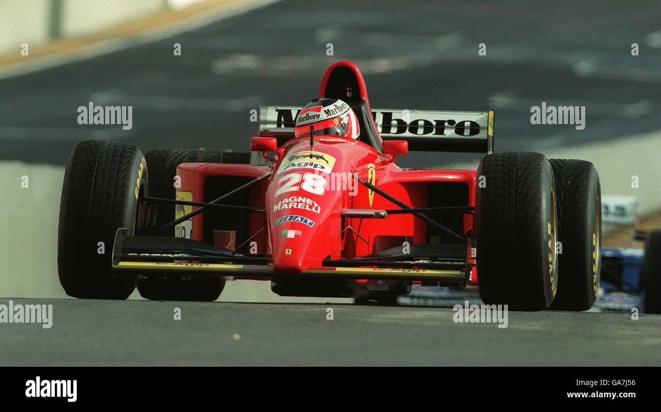 26-MAR-95 ... Motor Racing ... Gerhard Berger, Ferrari Stock Photo - Alamy