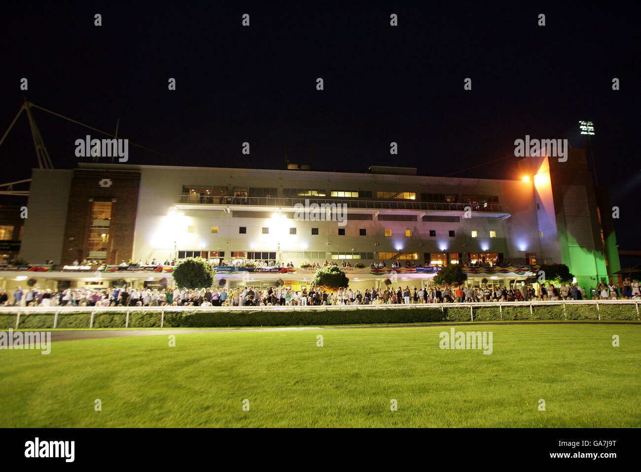 General view of the grandstand during the Irish Night celebrations at ...