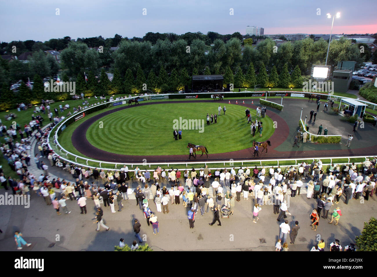 General view of the parade ring during the Irish Night celebrations at ...