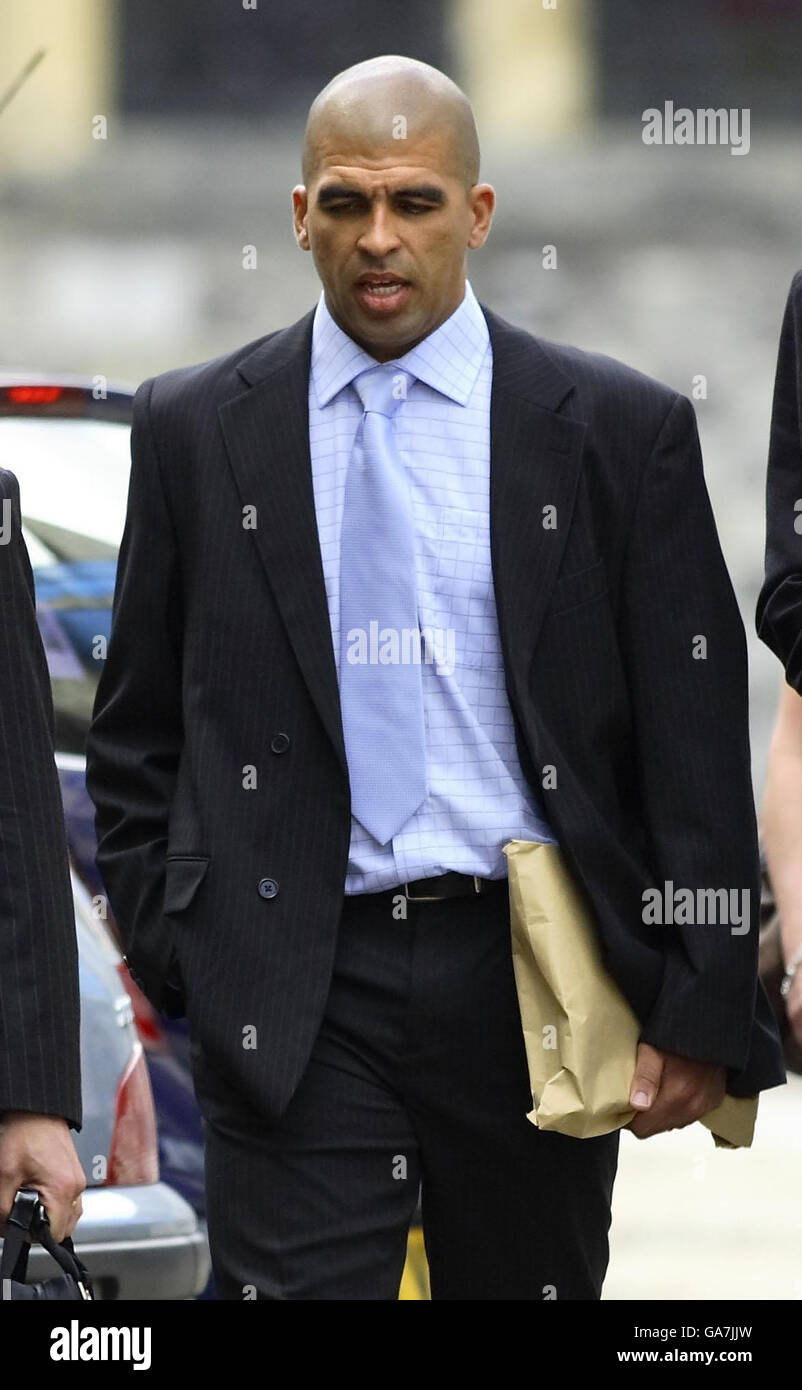 Sergeant Paul Blake arrives at Winchester Crown Court where he is ...