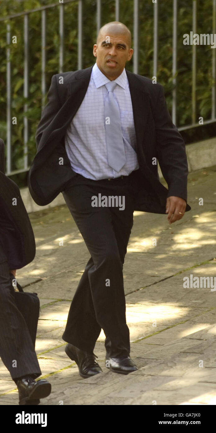 Sergeant Paul Blake arrives at Winchester Crown Court where he is ...