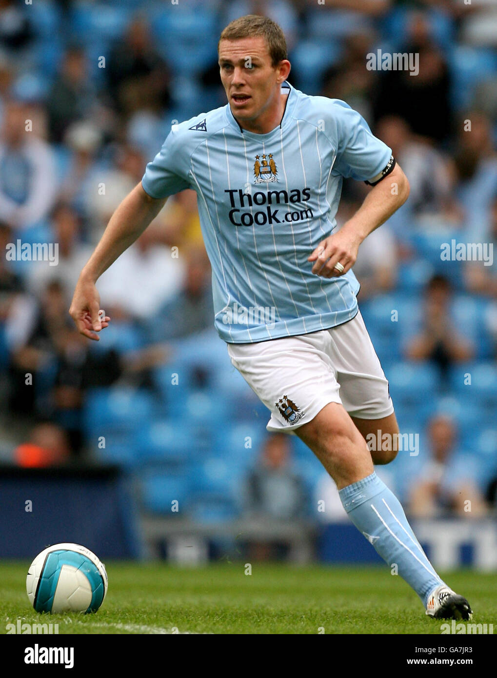 Manchester City's Richard Dunne during their friendly match at City of ...