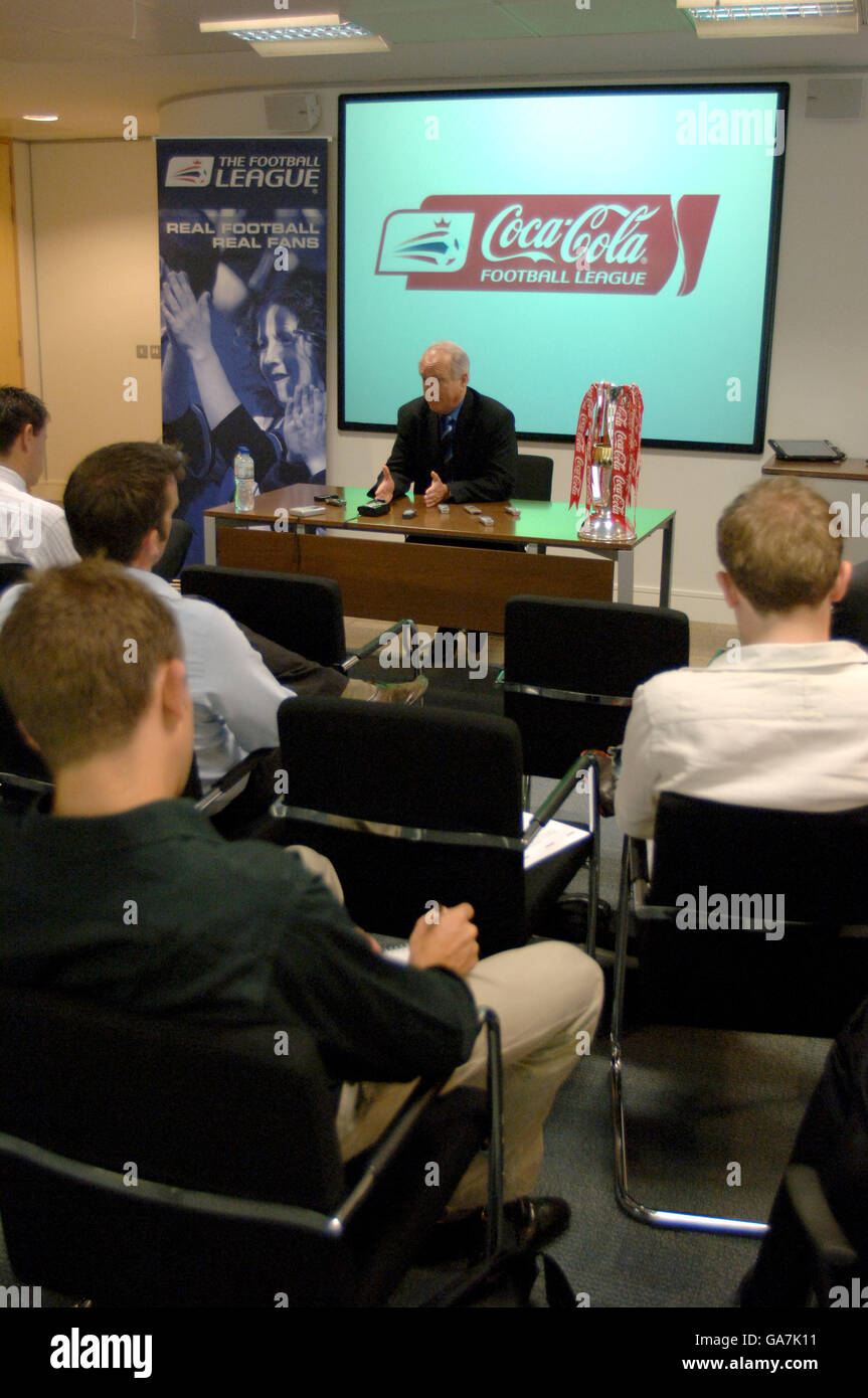 Soccer coca cola football league press conference gloucester place hi ...