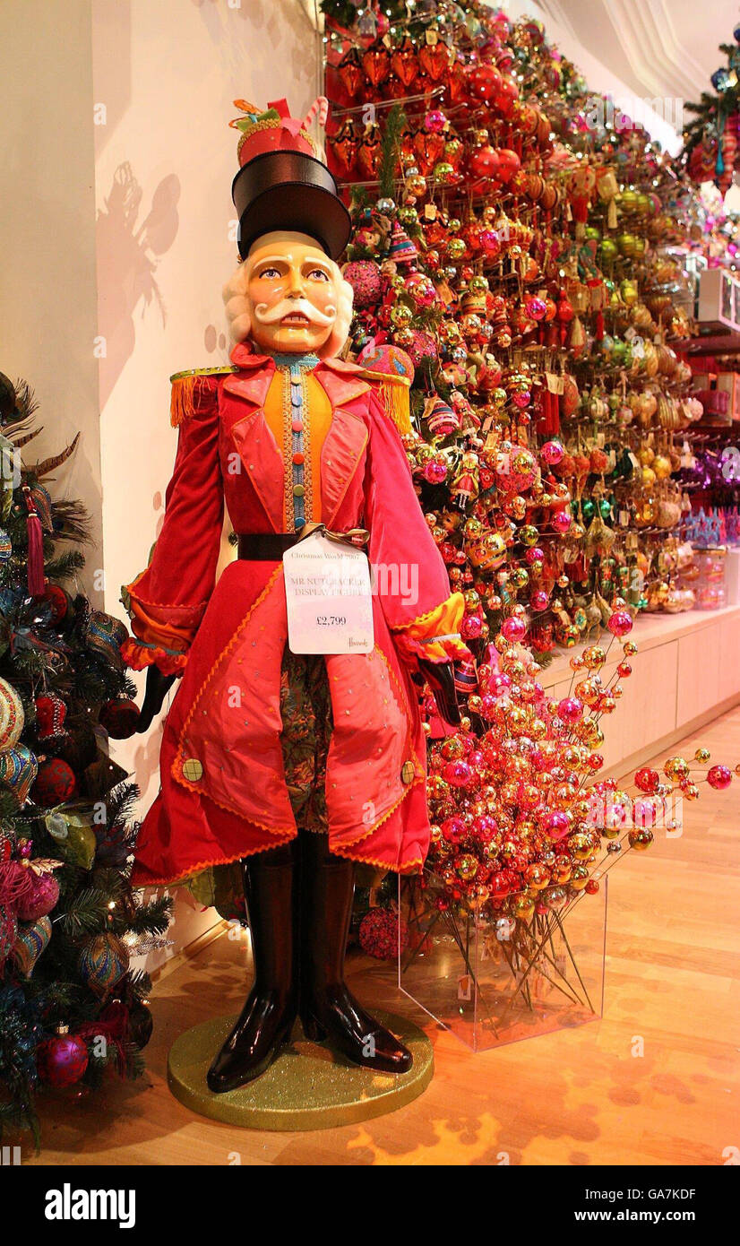 Santa opens Harrods Christmas World - London Stock Photo - Alamy