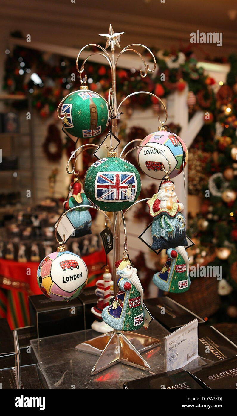 Santa opens Harrods Christmas World - London Stock Photo - Alamy