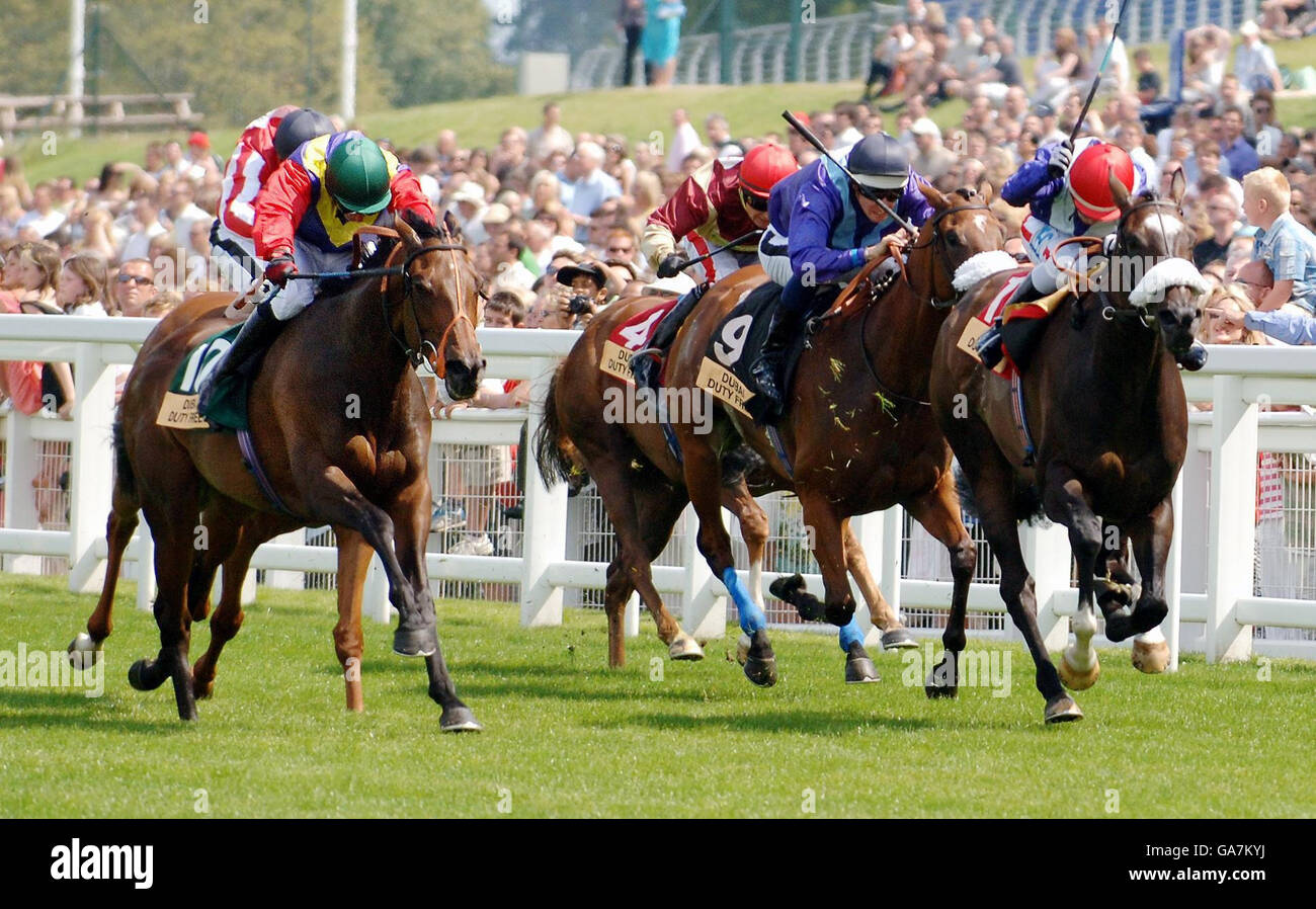 Our Faye, ridden by Jimmy Fortune (left) winning the Titanic Quarter ...