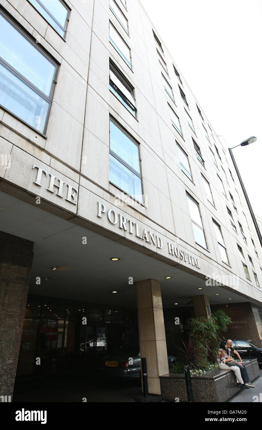 The Portland Hospital Stock Photo - Alamy