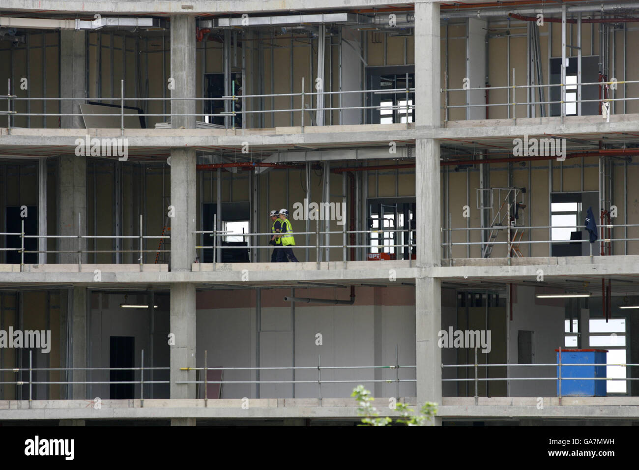 General view of the major redevelopment in progress at the Queen ...