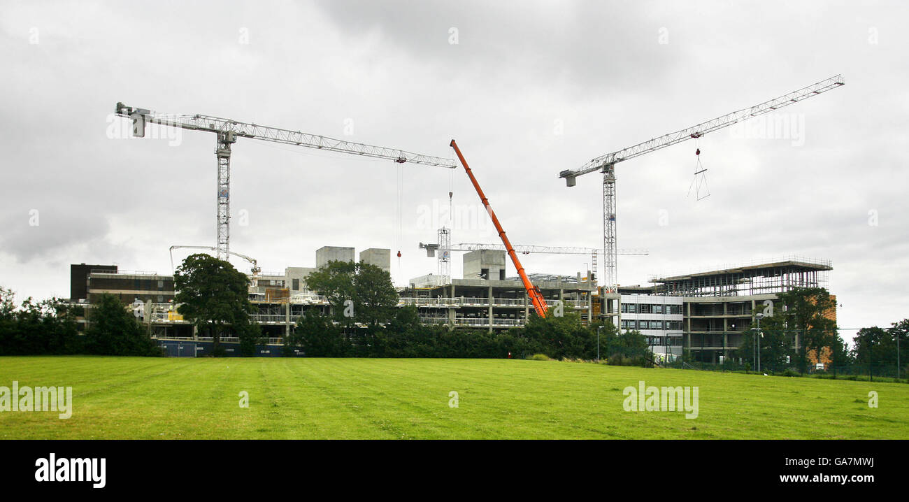 General view of the major redevelopment in progress at the Queen ...