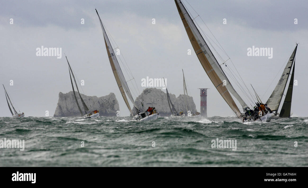 Fastnet race yachts racing hi-res stock photography and images - Alamy