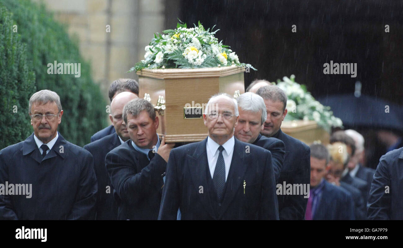 Funeral of flood victims Stock Photo - Alamy