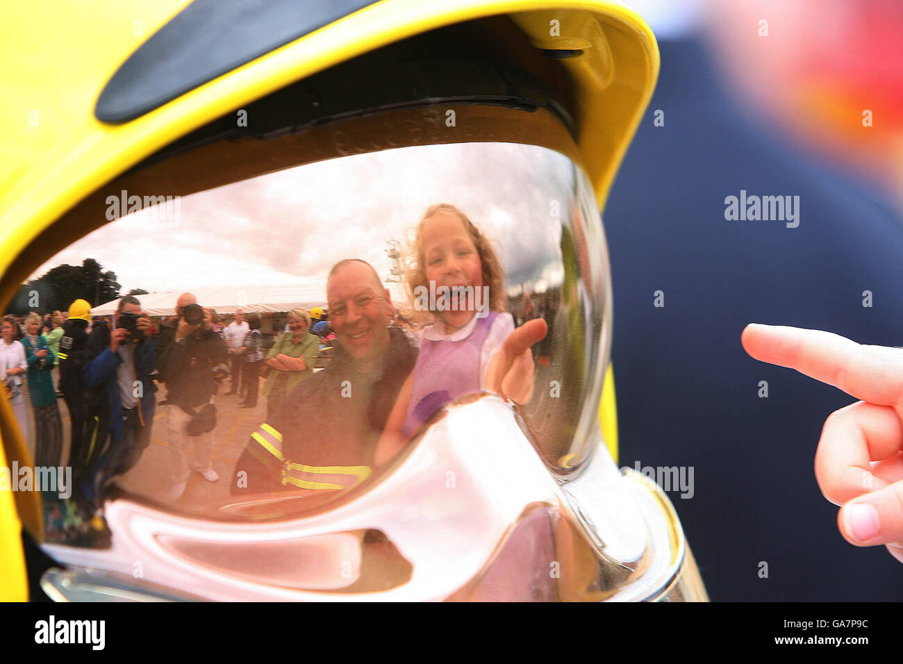 Fire brigade seen passing in hi-res stock photography and images - Alamy