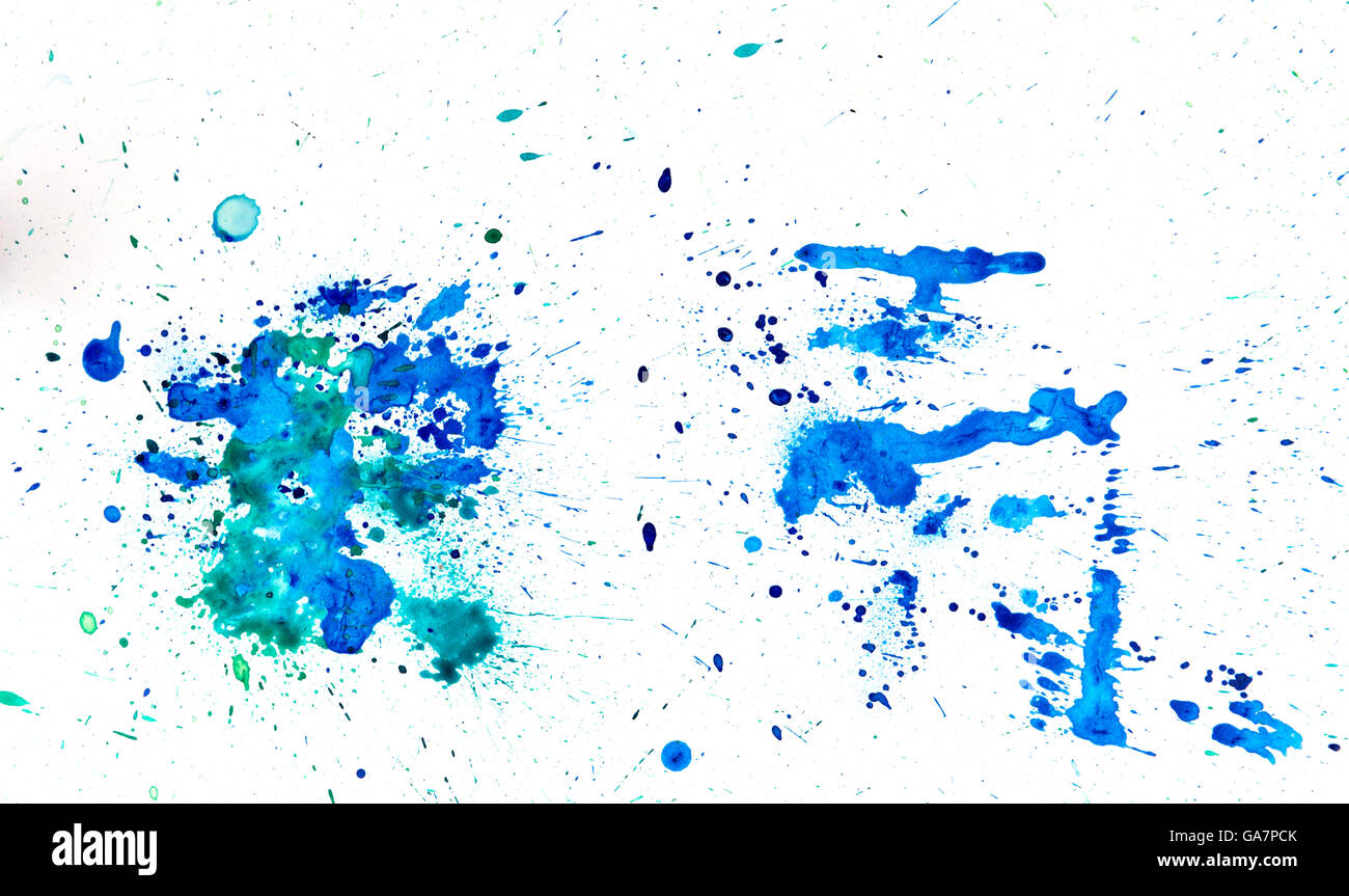 Blue paint splatter hi-res stock photography and images - Alamy