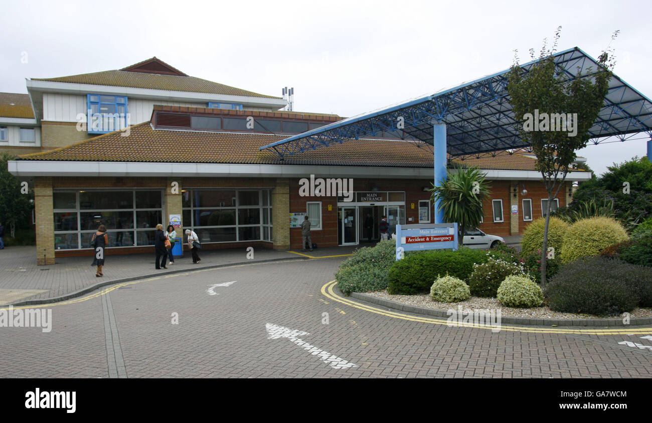 General view of Worthing Hospital on Lyndhurst Roard in the West Sussex ...