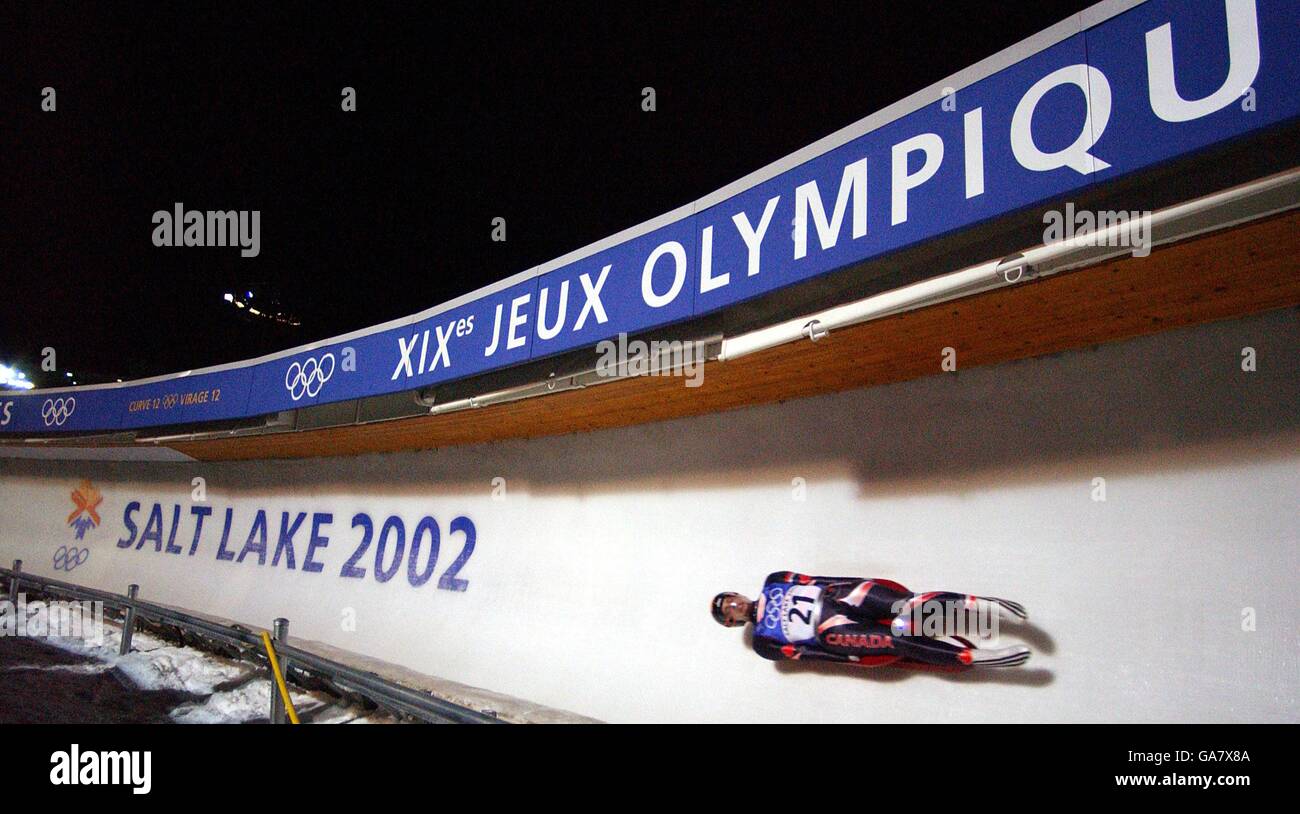 Canadas kyle connelly in the luge hi-res stock photography and images ...