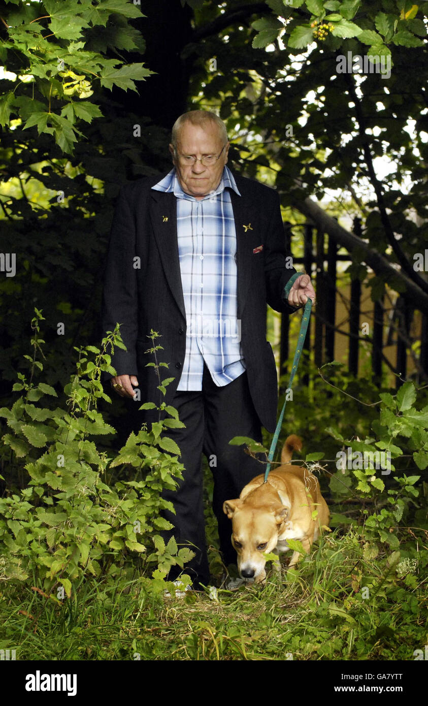 The father of murder victim John Devine, also called John, with Chico ...