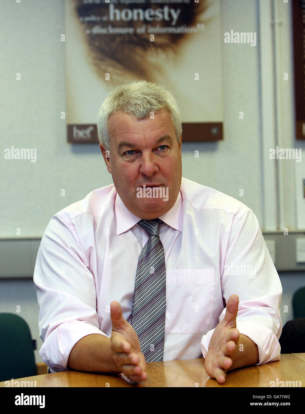 Dave Cox, head of the Historical Enquiries Team, in his Lisburn office ...