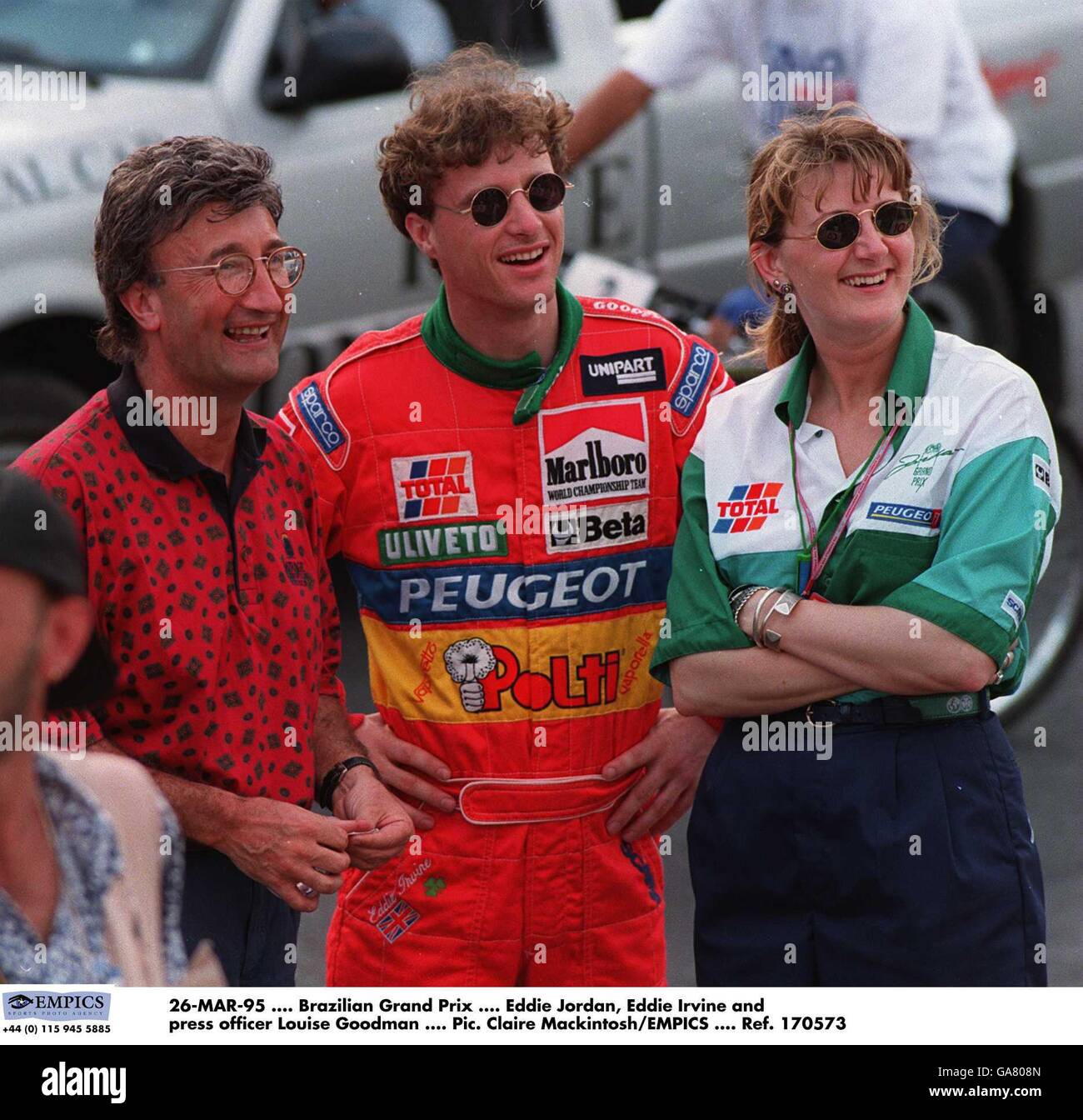 Eddie irvine press officer louise goodman hi-res stock photography and ...