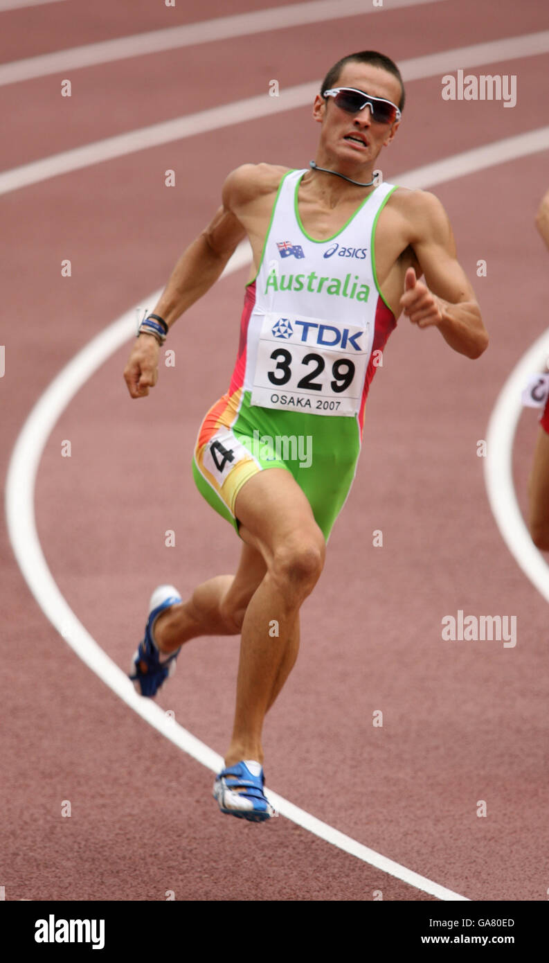 Australia's Sean Wroe competes in the Men's 400m Heats Stock Photo - Alamy