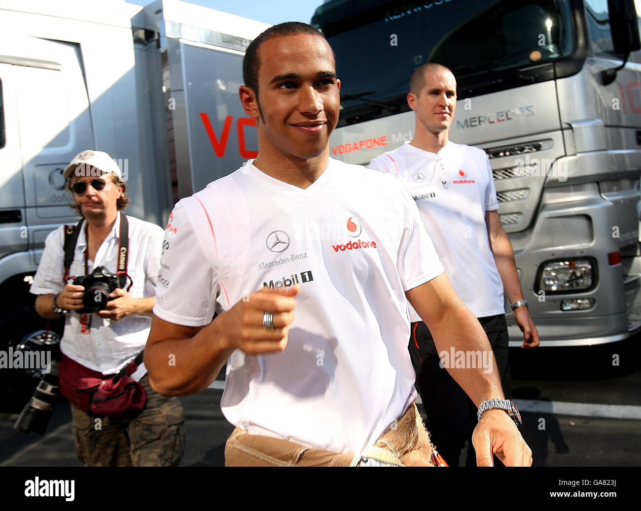 Mclaren motorhome hungaroring circuit hi-res stock photography and ...