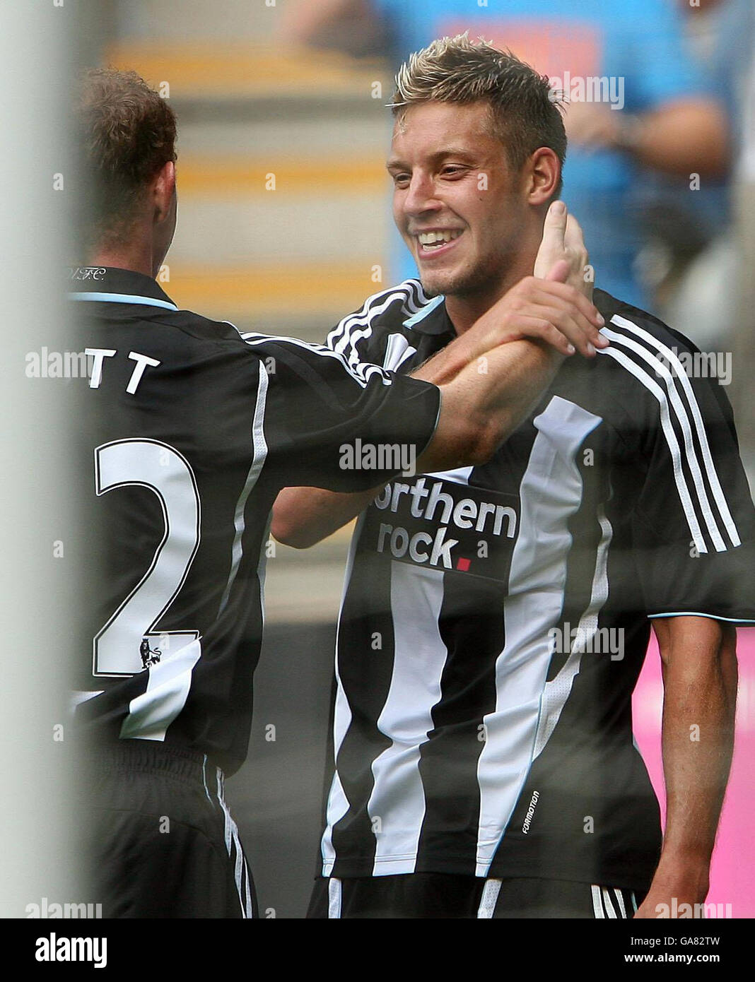 Soccer newcastle half length mid top smiling celebrate celebrating ...