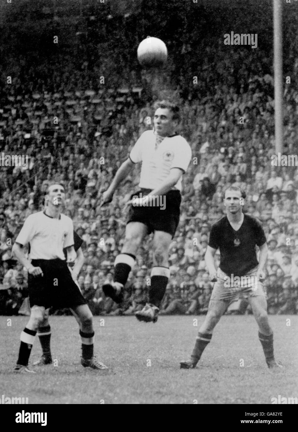 West germanys werner kohlmeyer c heads clear Black and White Stock ...