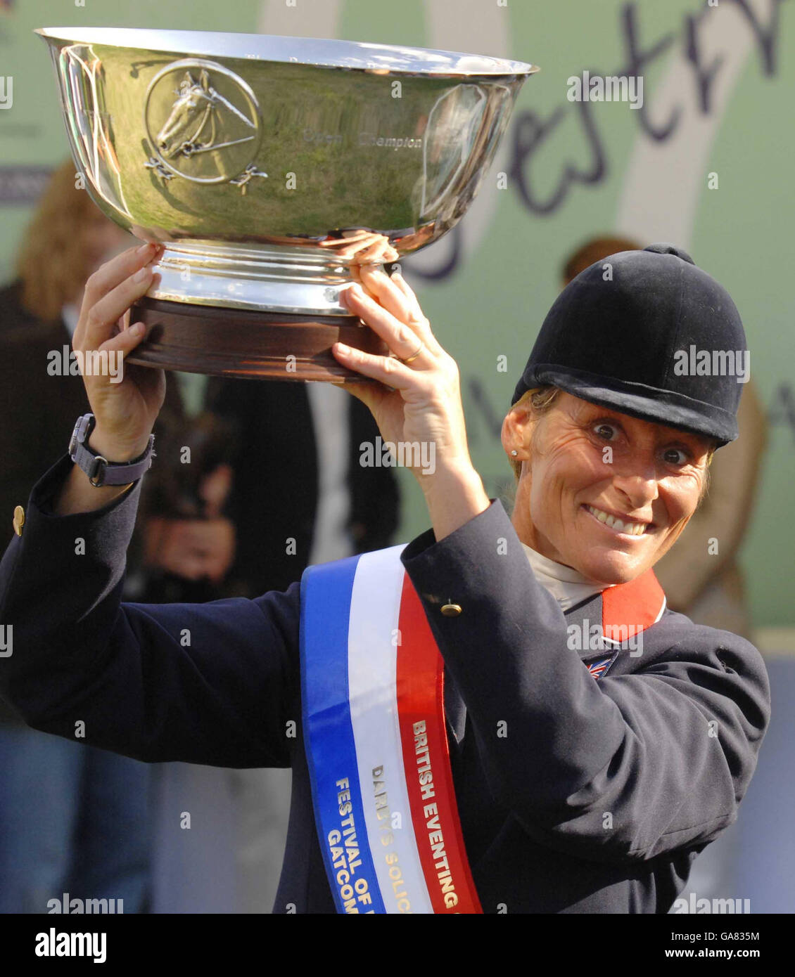 Mary King after winning the British Open on Call Again Cavalier during ...